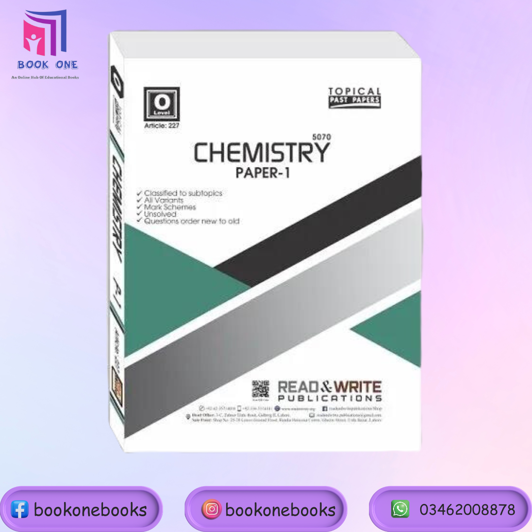 O Level Chemistry Paper 1 (MCQ) Unsolved Topical Art #221 – BOOKONE.PK
