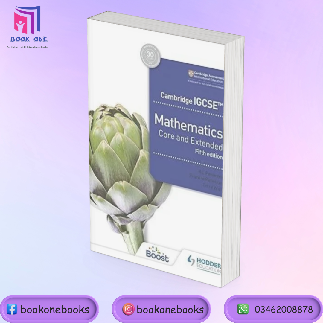 Cambridge IGCSE Core and Extended Mathematics 5th Edition Hodder – BOOKONE.PK
