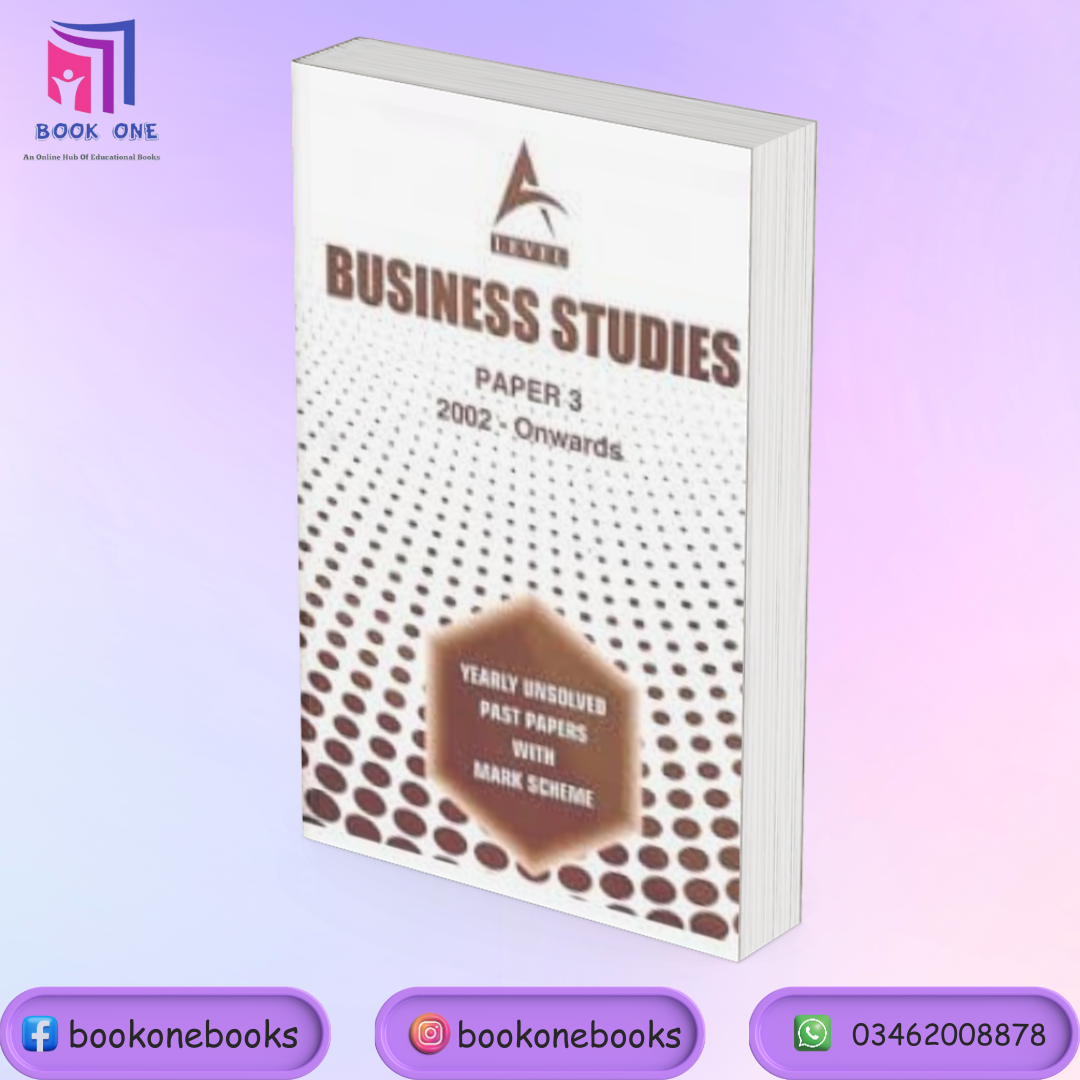 A Level Business Studies Paper 3 Unsolved upto June 2023 – BOOKONE.PK