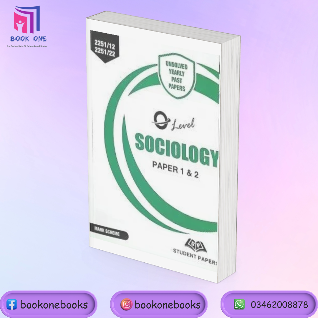 O Level Sociology P1 and P2 Unsolved upto Jun 2024 – BOOKONE.PK