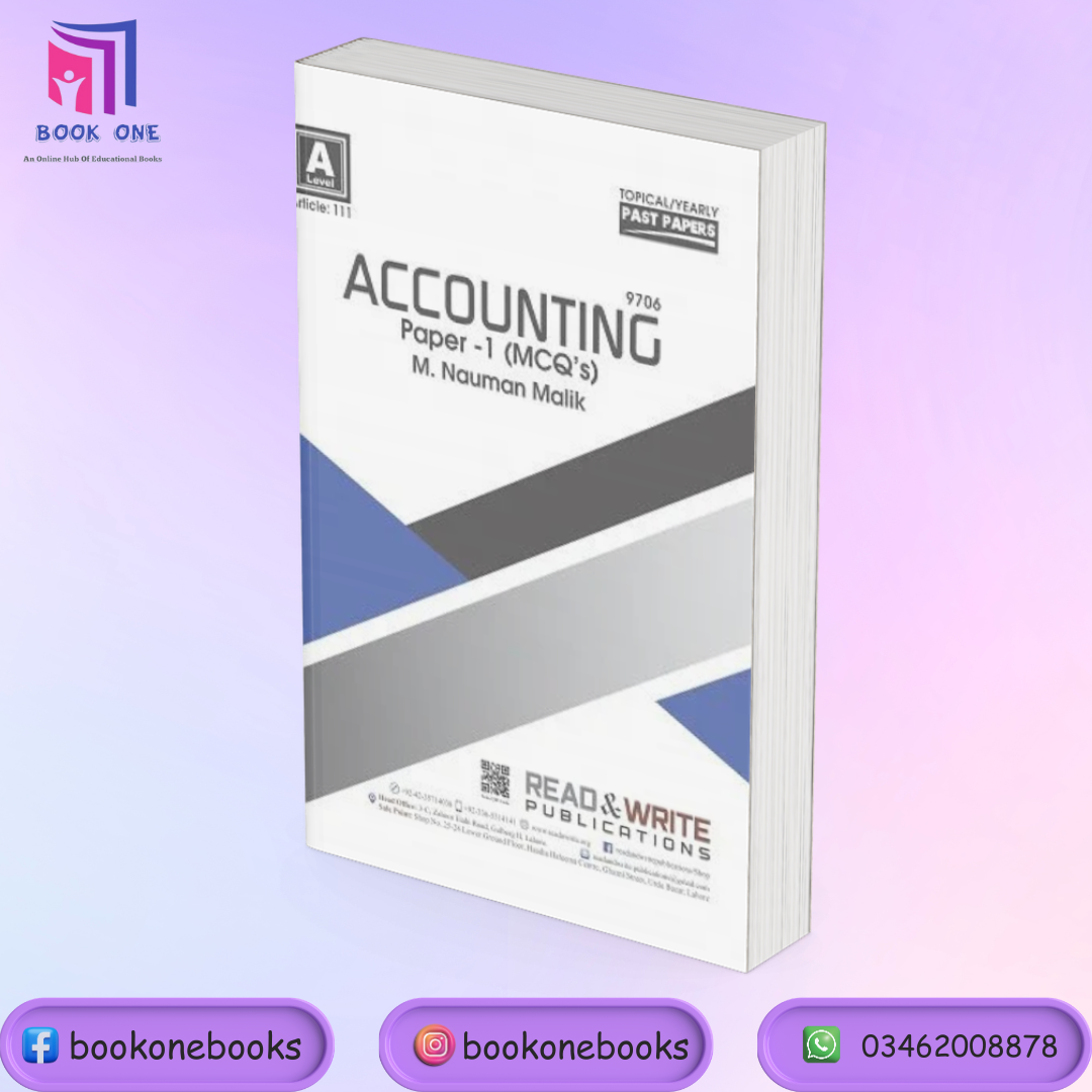 Accounting A Level MCQs P1 Topical Past Papers Art #111 – BOOKONE.PK