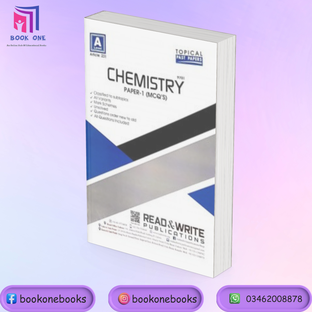 Chemistry AS Level P1 MCQ Topical Past Paper Art #231 – BOOKONE.PK