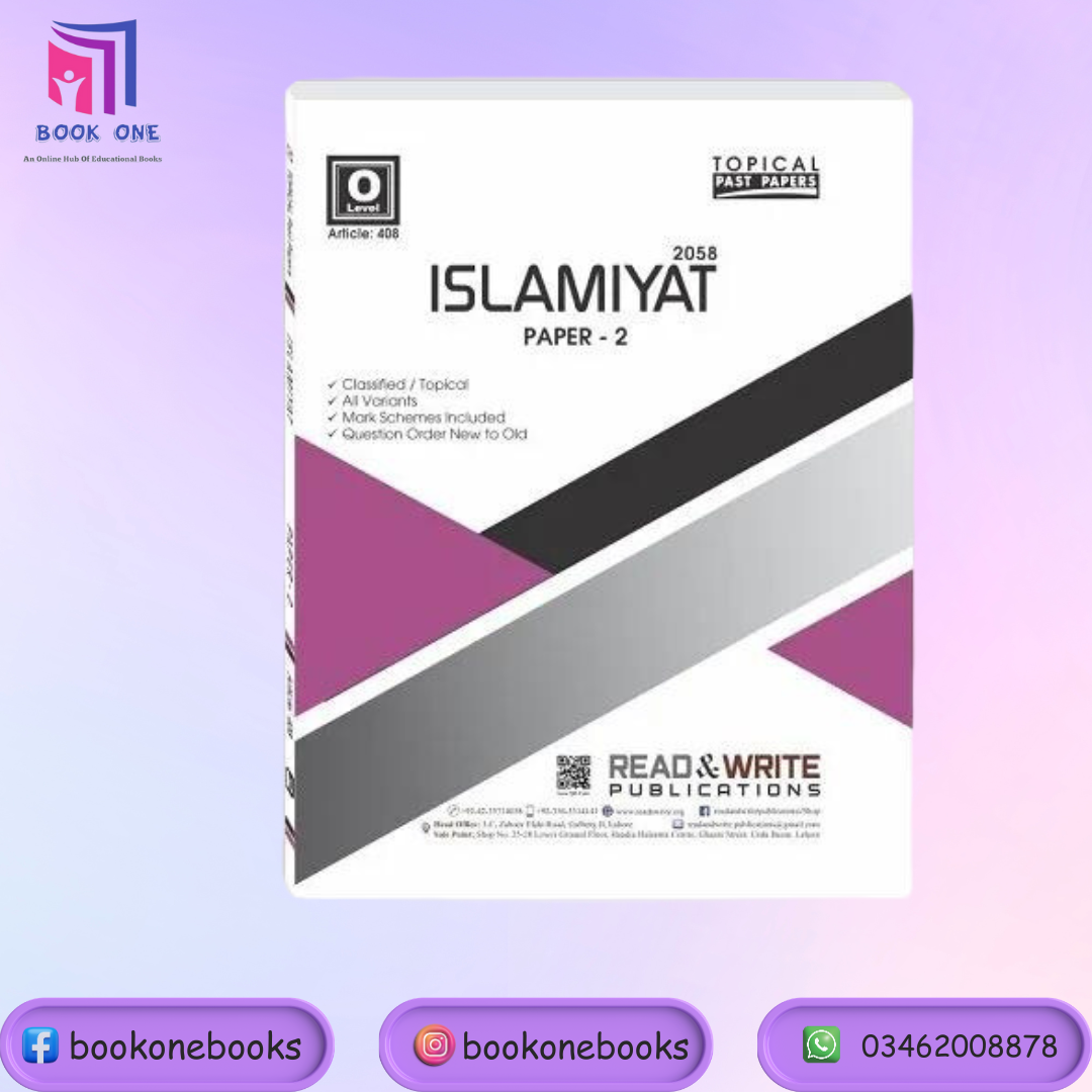 Islamiyat O Level P2 Topical Unsolved Art #408 – BOOKONE.PK