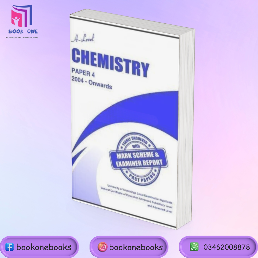 A Level Chemistry Paper 4 Unsolved Upto Nov 2022 – BOOK ONE